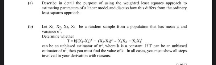 Solved (a) Describe in detail the purpose of using the | Chegg.com