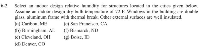 Solved 3 blem 6−2 T0{a∗(1)2. Select an indoor design | Chegg.com