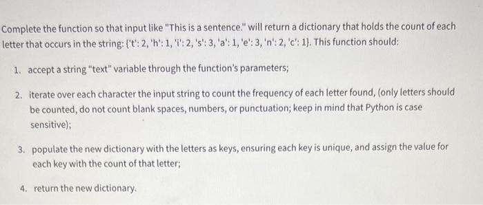 Solved Complete the function so that input like "This is a | Chegg.com