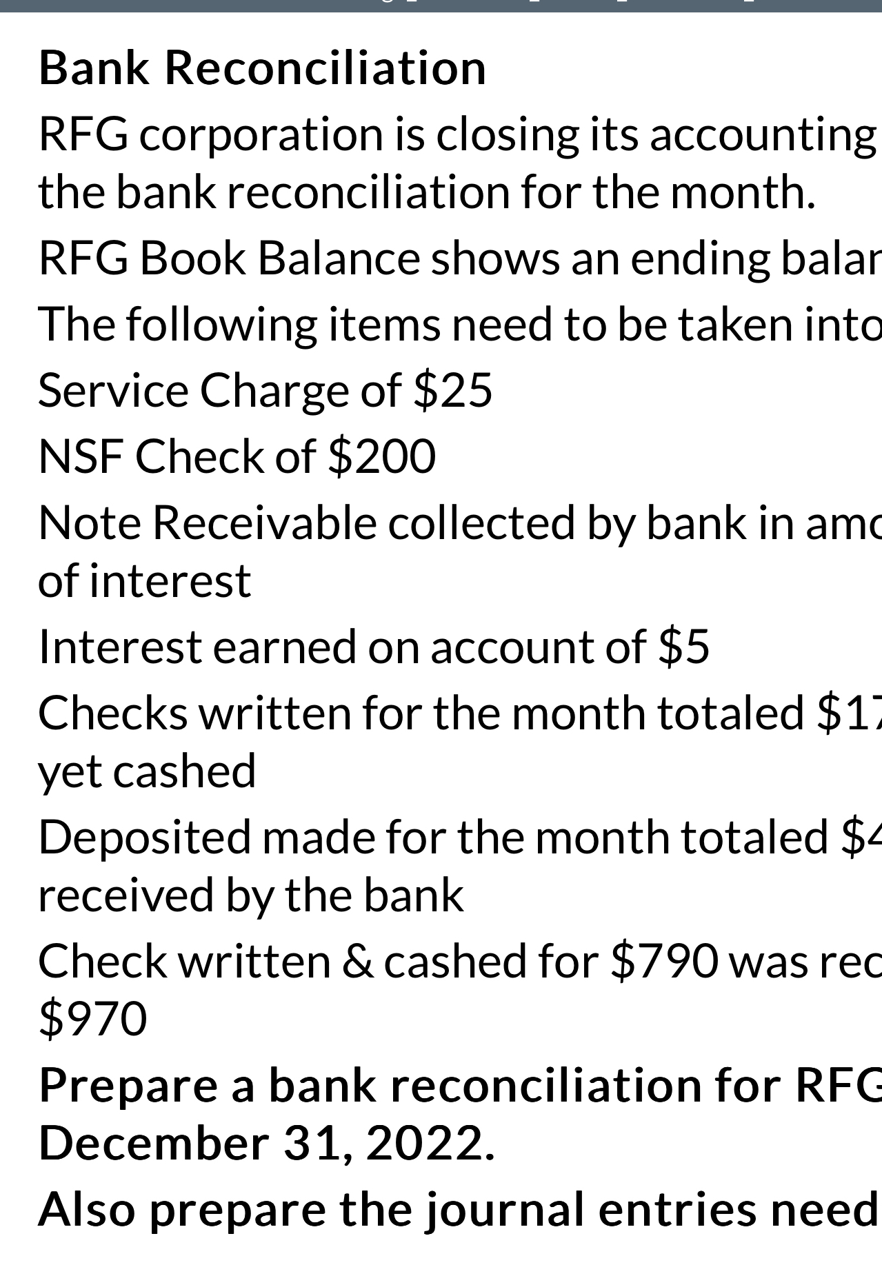 Solved Using the following information, determine the | Chegg.com