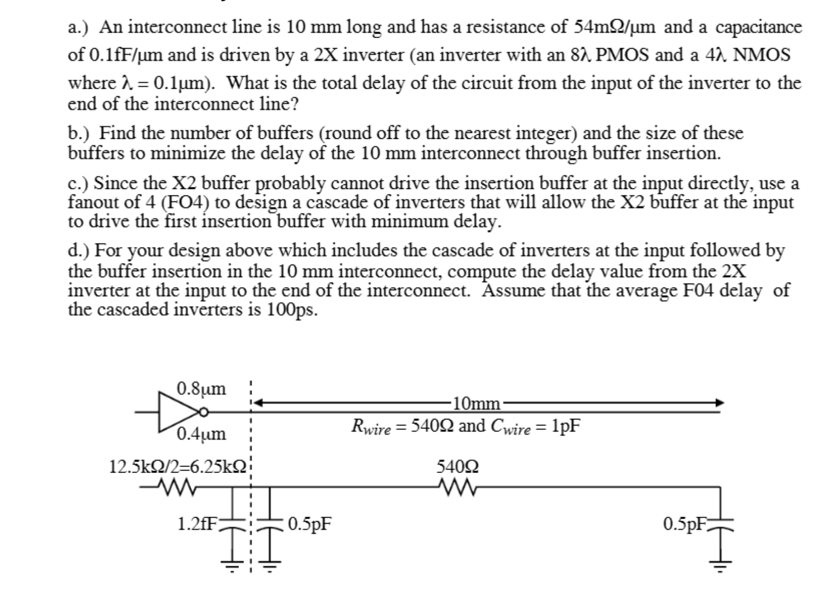 Solved 3-) ﻿For the problem below assume the a minimum size | Chegg.com