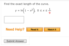 Solved Find the exact length of the | Chegg.com