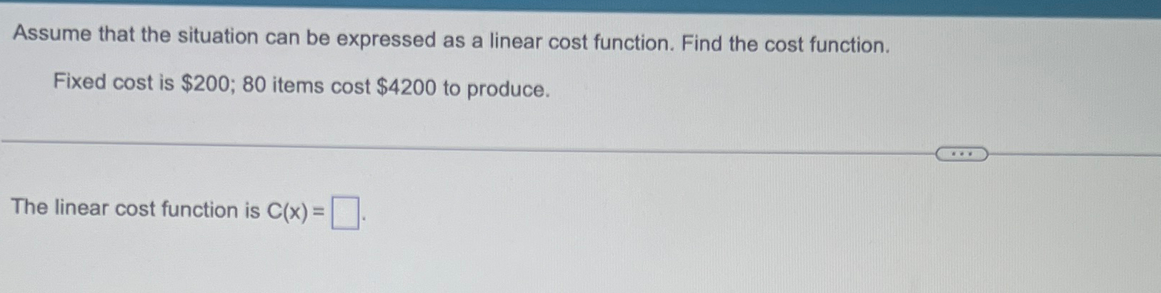 Solved Assume That The Situation Can Be Expressed As A