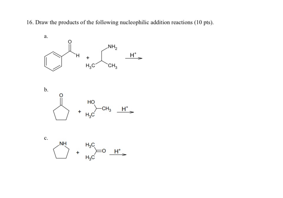 Solved Draw the products of the following nucleophilic | Chegg.com