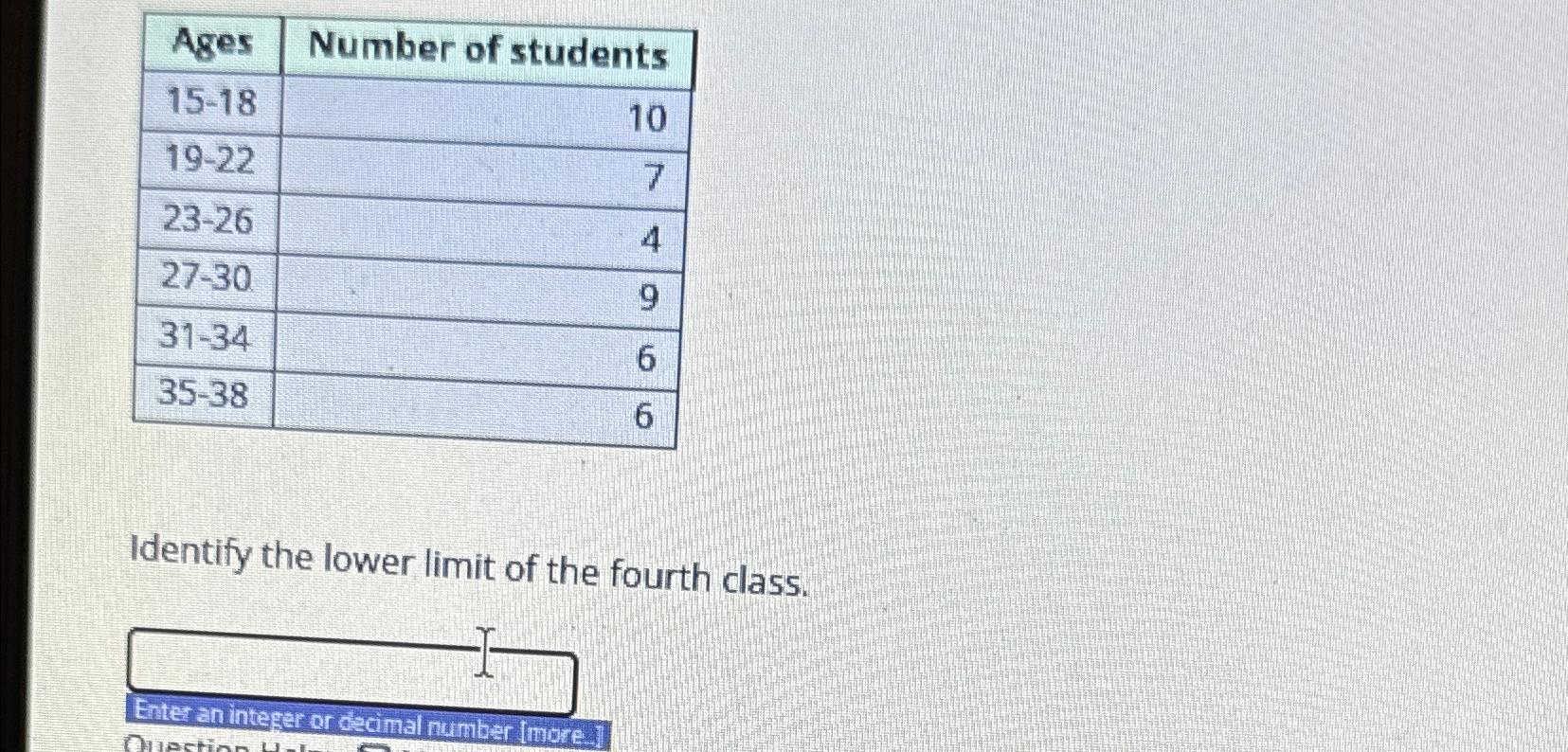 Solved \table[[Ages,Number of | Chegg.com
