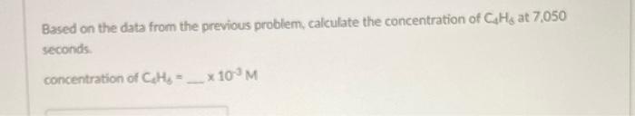 Solved Based on the data from the previous problem, | Chegg.com