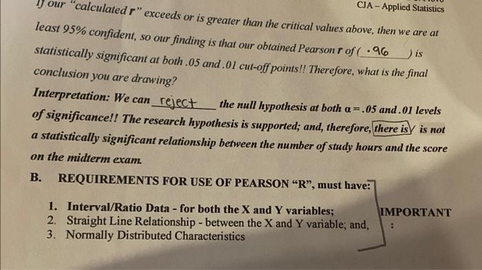 Solved (NOW, TO ANSWER THE CORRELATION QUESTION | Chegg.com
