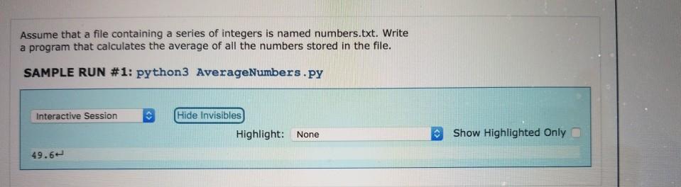 Solved Assume that a file containing a series of integers is | Chegg.com