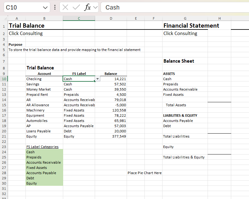 Solved To store the trial balance data and provide mapping | Chegg.com