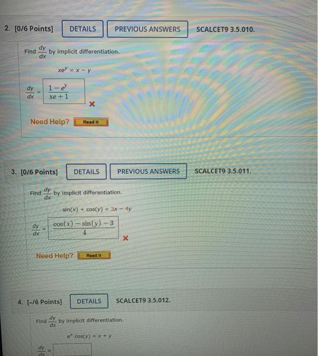 Solved 2. [0/6 Points) DETAILS PREVIOUS ANSWERS SCALCET9 | Chegg.com