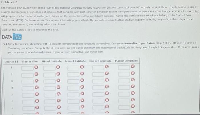 (a) Apply hierarchical clustering with 10 clusters | Chegg.com