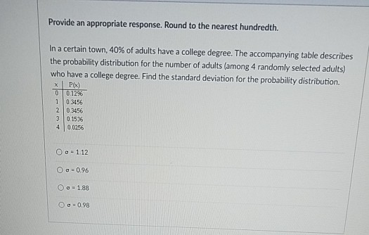 Solved Identify the given random variable as being discrete | Chegg.com