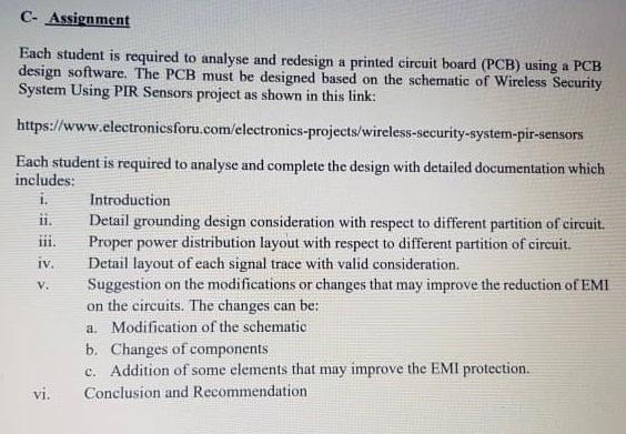 Solved Fach student is required to analyse and redesign a | Chegg.com