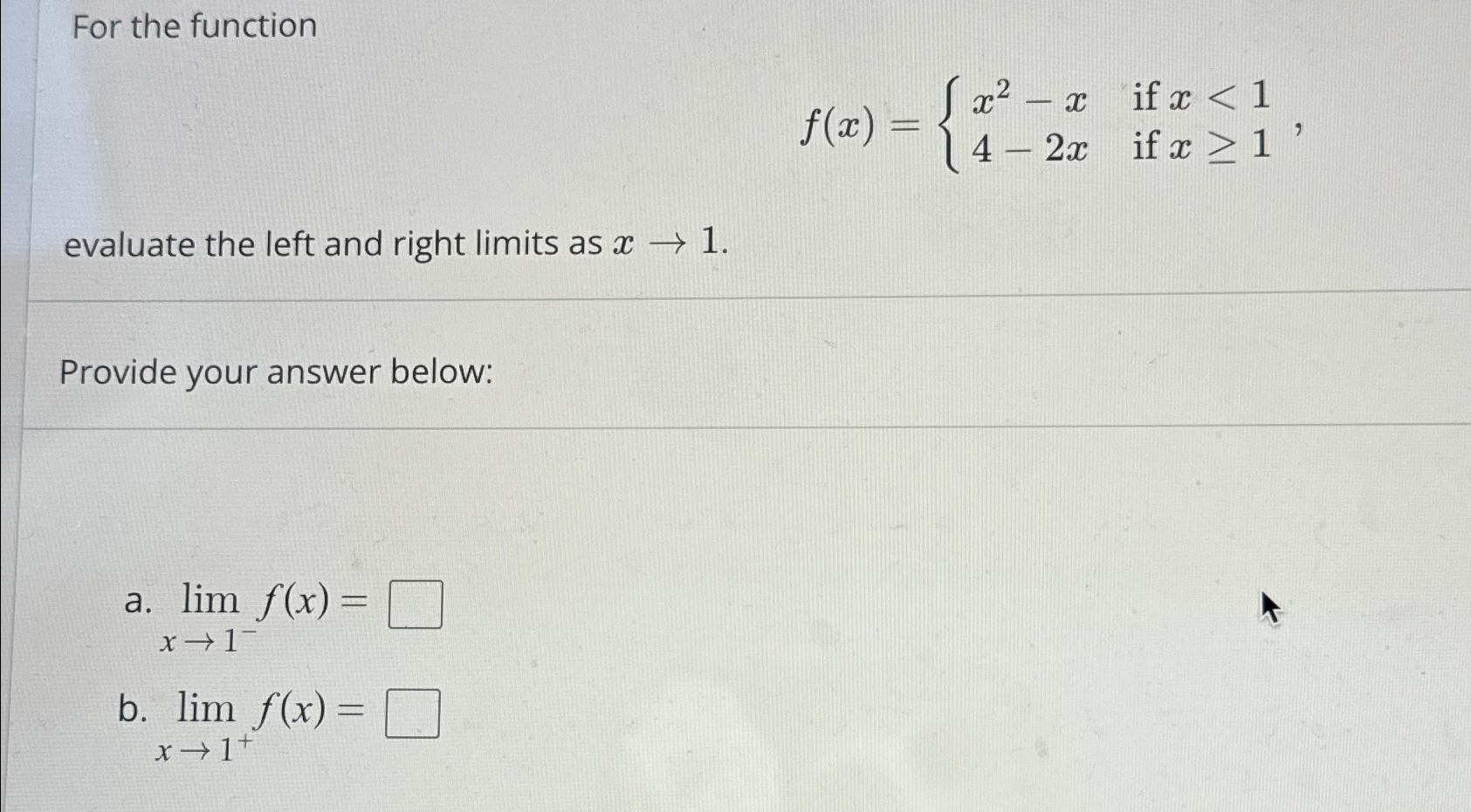 Solved For the functionf(x)={x2-x if x