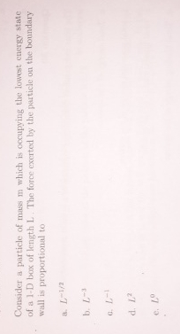 Solved Consider a particle of mass m ﻿which is occupying the | Chegg.com