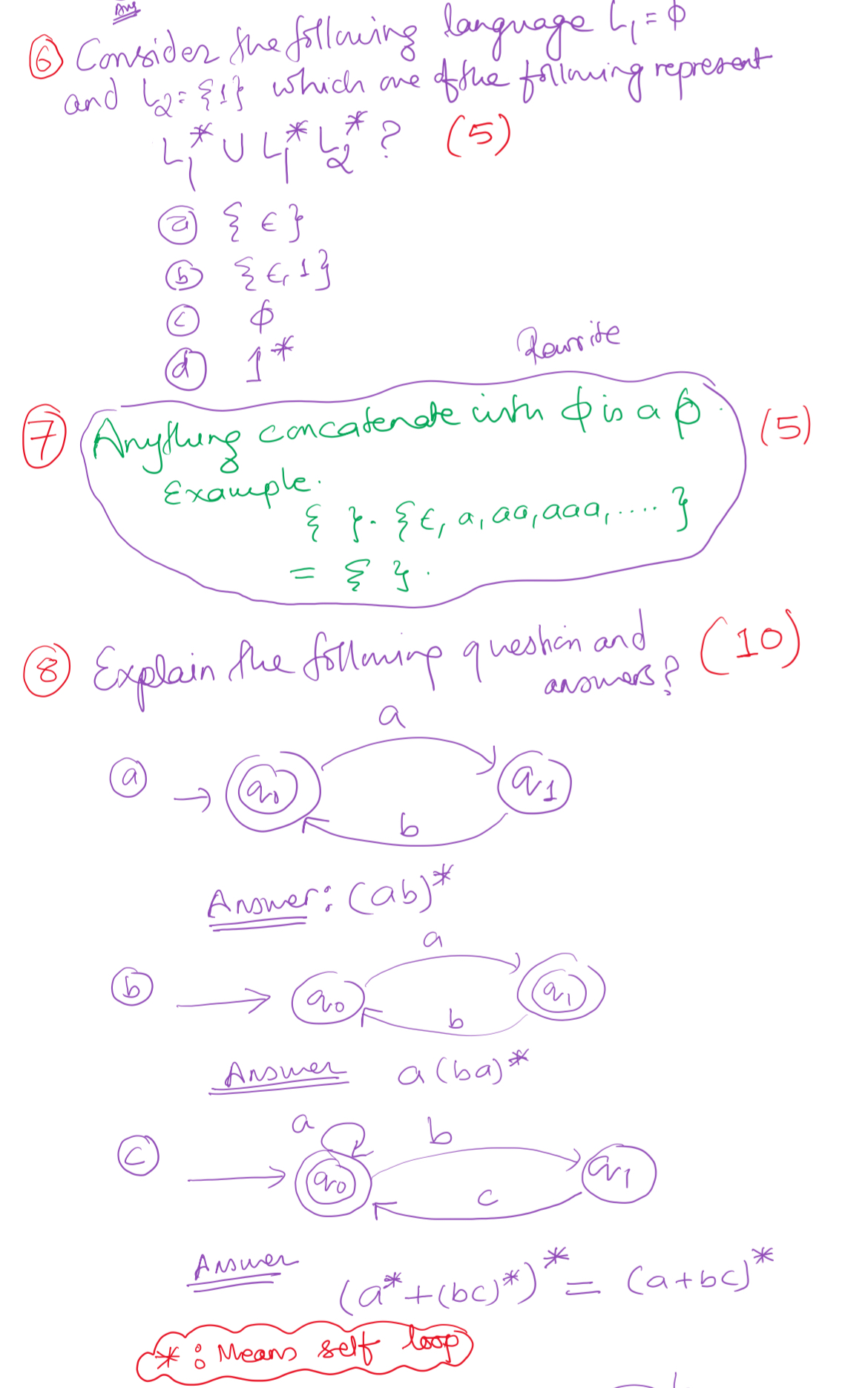 Solved (6) ﻿Consider the following langrage L1=φ ﻿and L2={≤} | Chegg.com