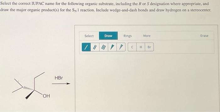 Solved Select the correct IUPAC name for the following | Chegg.com