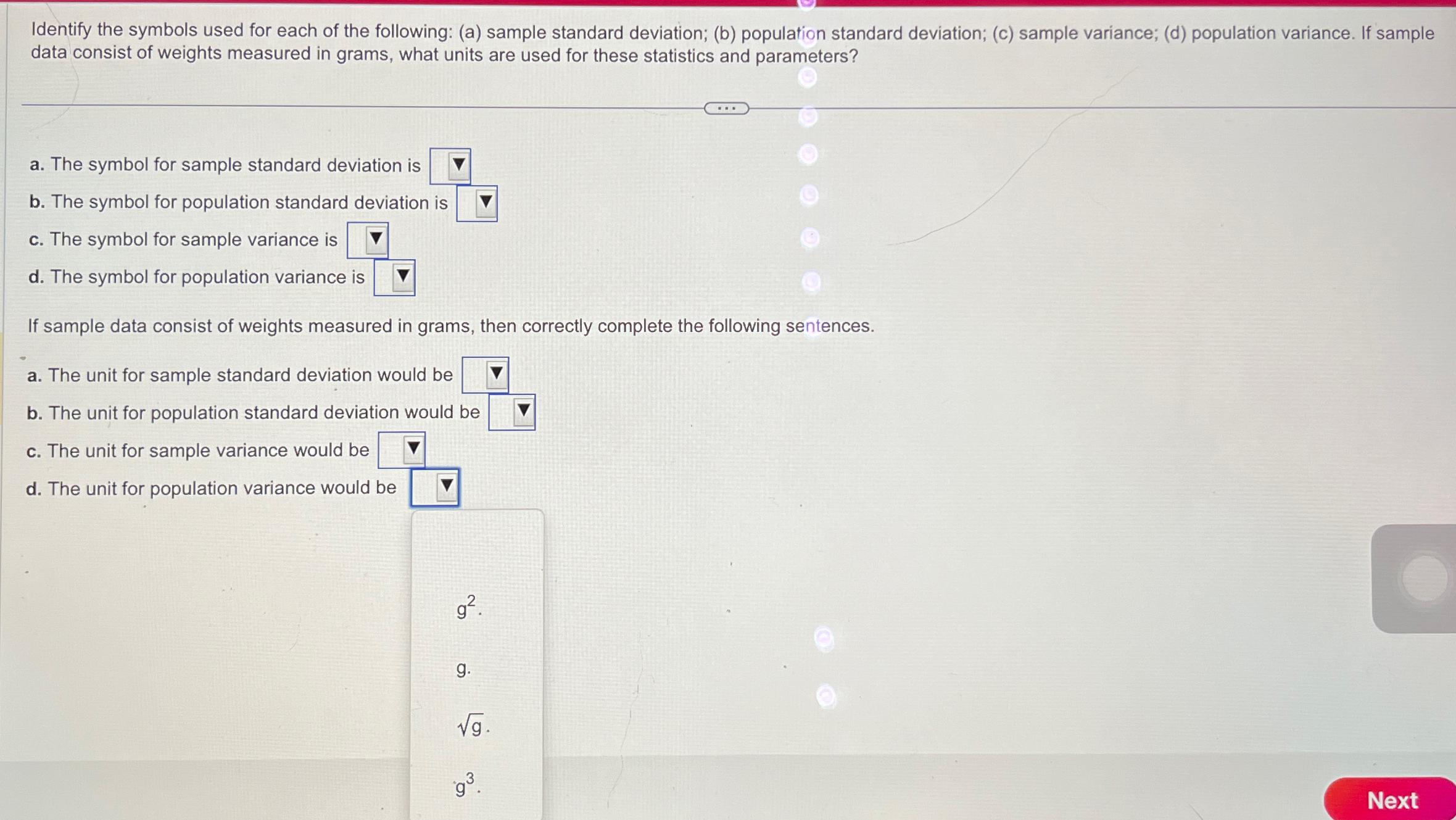Solved Identify the symbols used for each of the following: | Chegg.com