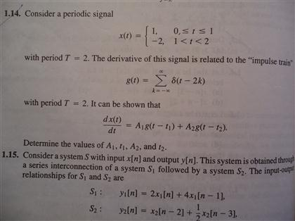 Solved Consider a periodic signal x(t) = {1 0 le t le 1 -2 | Chegg.com