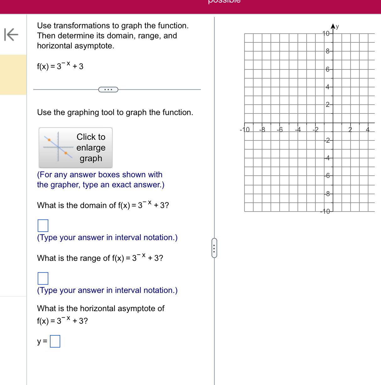 Solved Use transformations to graph the function. Then | Chegg.com