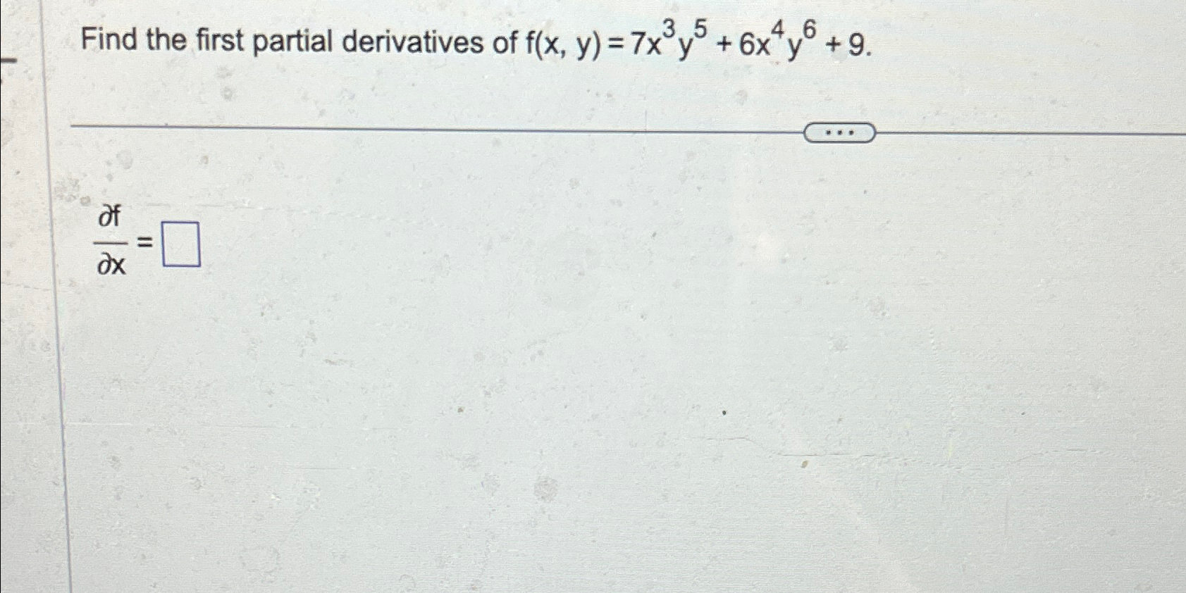 Solved Find the first partial derivatives of | Chegg.com