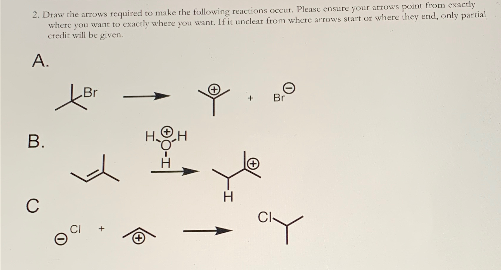 Solved Draw the arrows required to make the following | Chegg.com