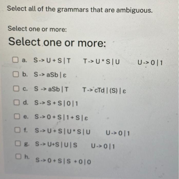Take any grammar, and convert to a PDA using the | Chegg.com
