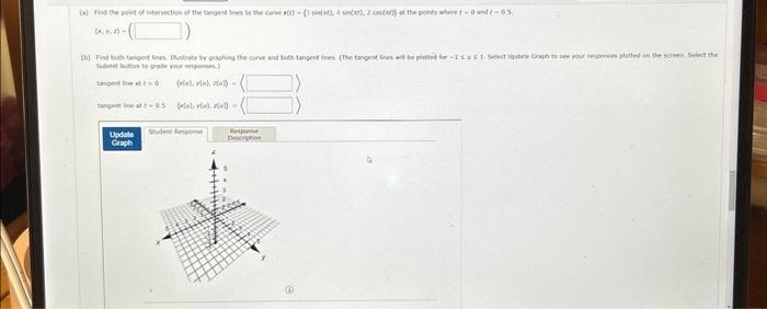 Solved (a) Find the point of intersection of the tangent | Chegg.com