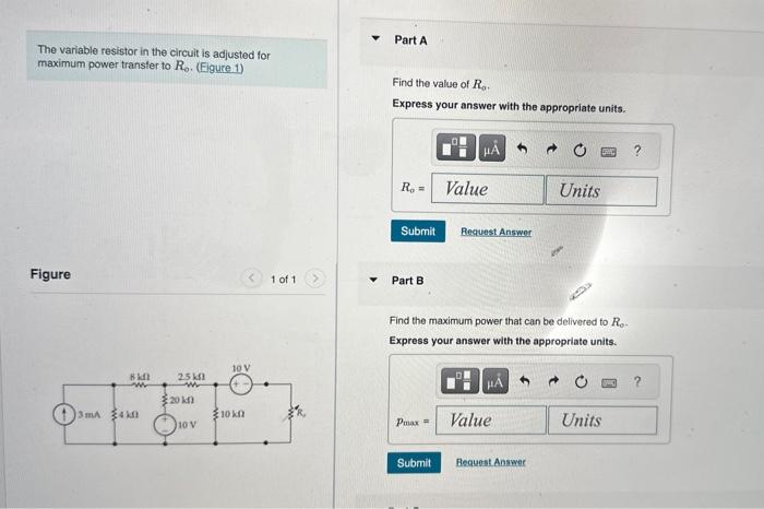 [Solved]: all questions Part A The variable resistor in the