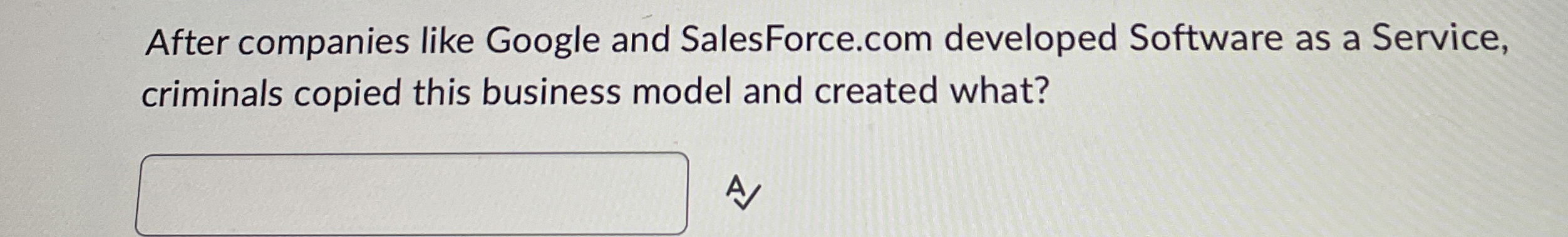 Solved After companies like Google and SalesForce.com | Chegg.com