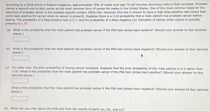 Solved According to a 2018 article in Esquire magazine, | Chegg.com