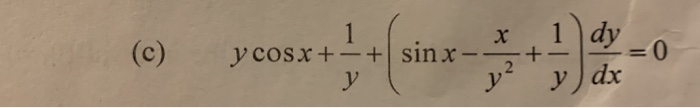 Solved mycosx *** (sin x y cosx + - + sin x - 22x | Chegg.com
