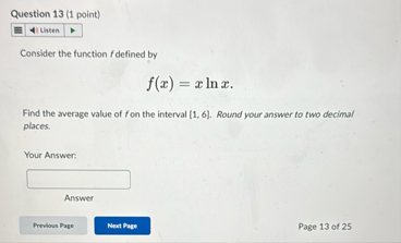 Question 13 (1 ﻿point)Consider the function f | Chegg.com