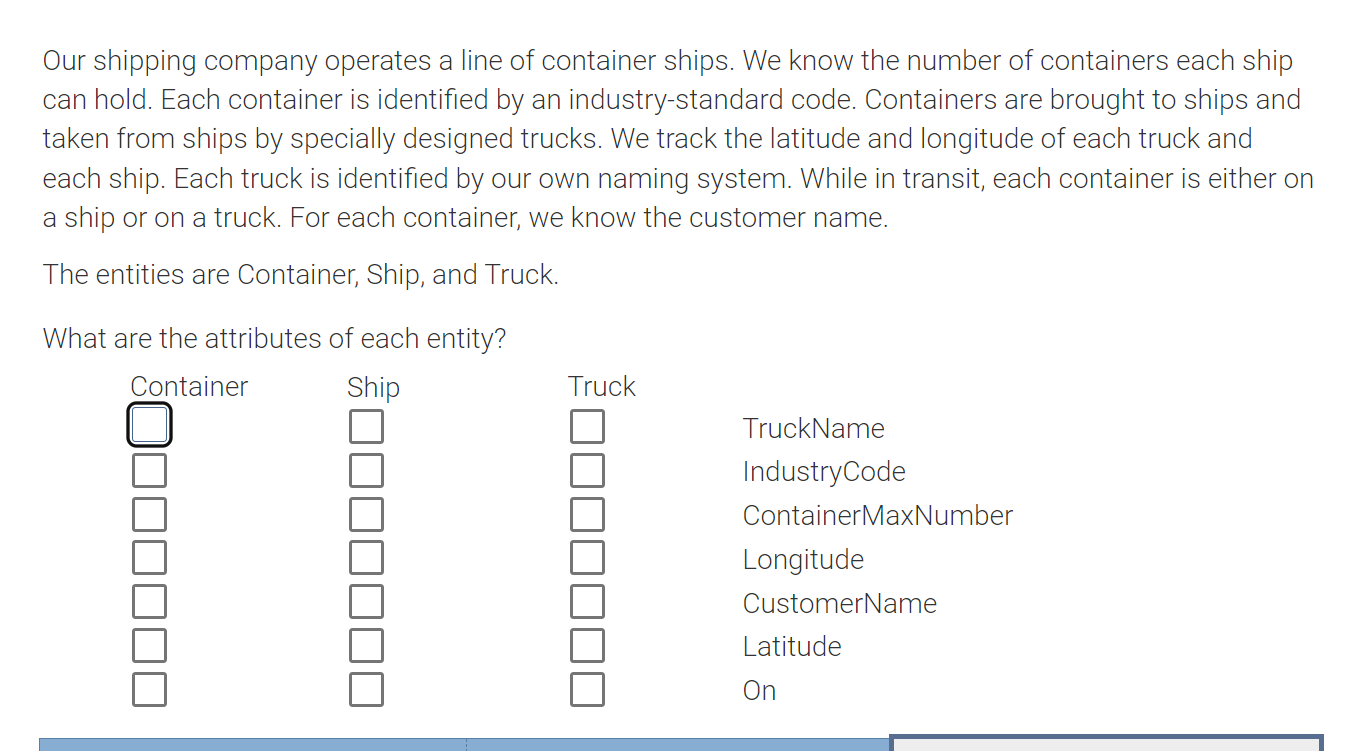 Solved Our shipping company operates a line of container | Chegg.com
