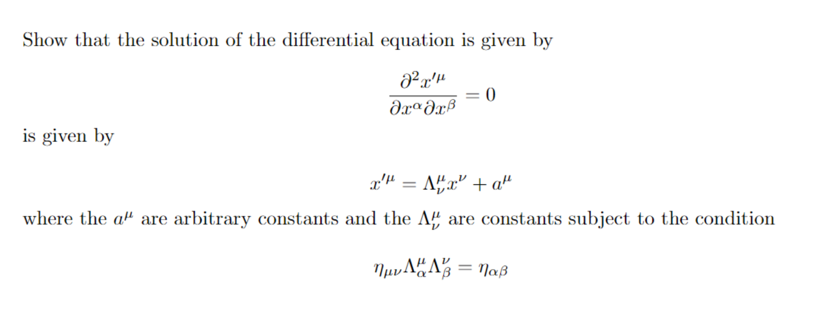 Solved Show that the solution of the differential equation | Chegg.com