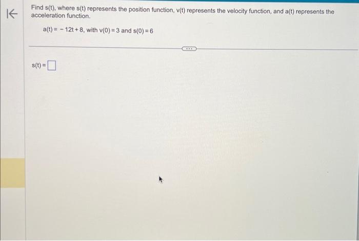 Solved Find S T Where S T Represents The Position