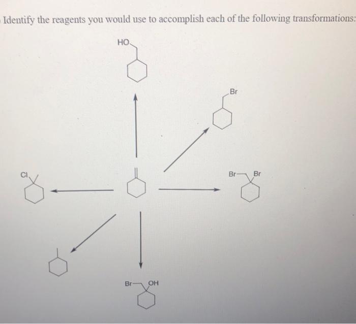 Solved Identify the reagents you would use to accomplish | Chegg.com