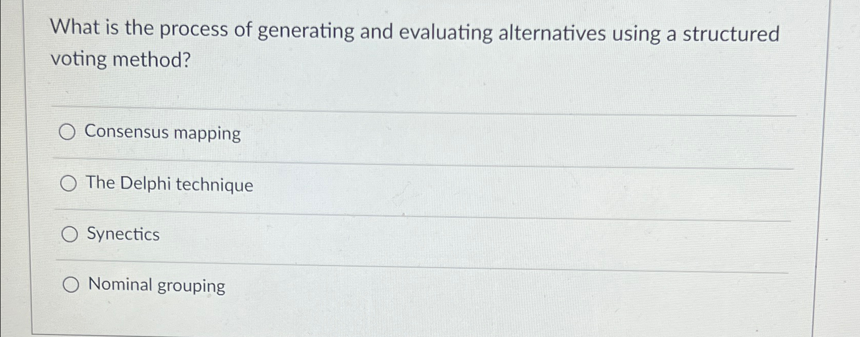 Solved What is the process of generating and evaluating | Chegg.com