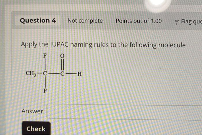 Solved Apply the IUPAC naming rules to the following | Chegg.com