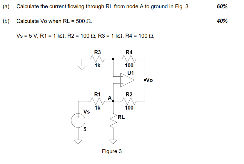 Solved (a) ﻿Calculate the current flowing through RL ﻿from | Chegg.com