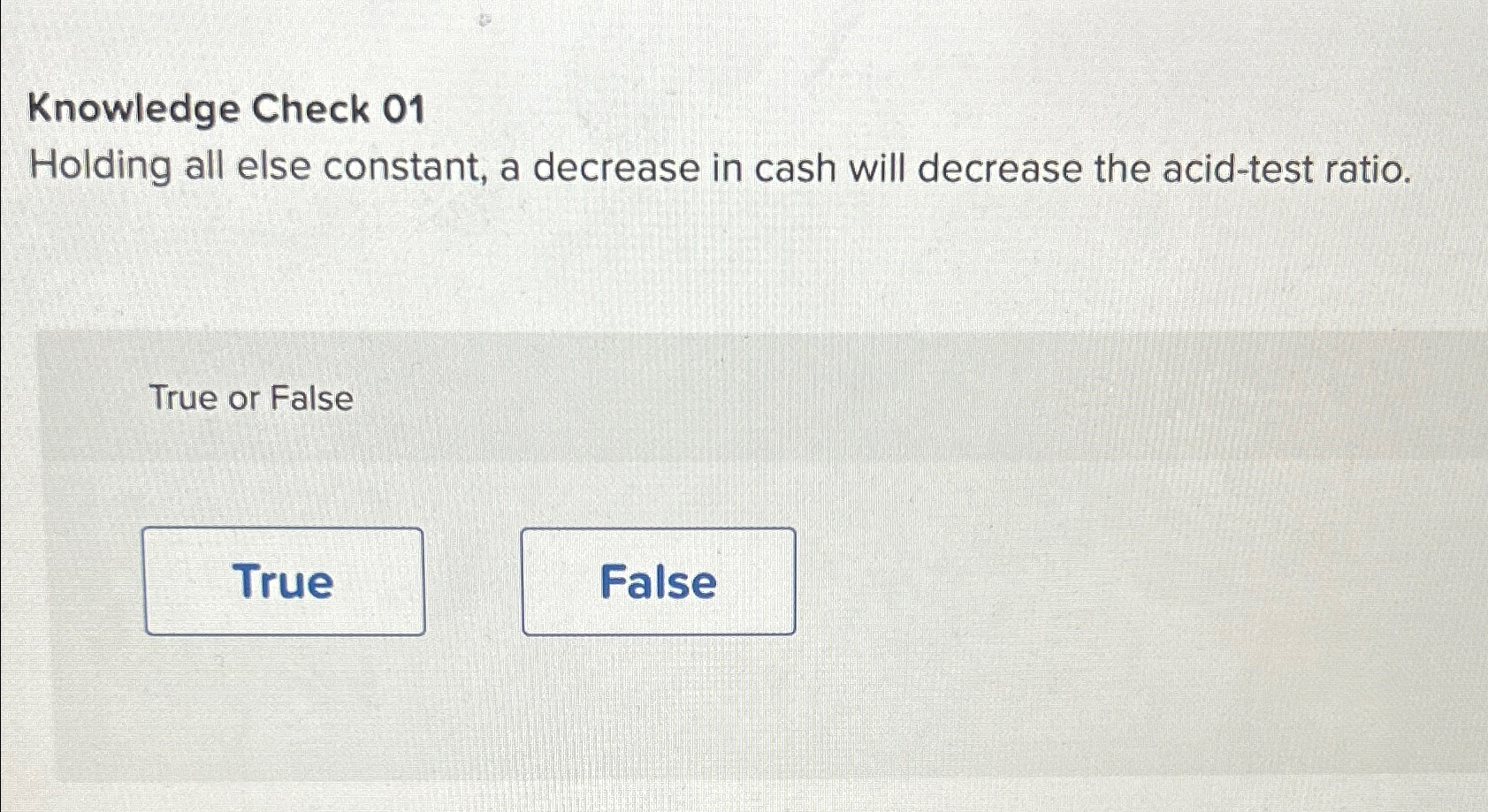 Solved Knowledge Check 01Holding all else constant, a | Chegg.com