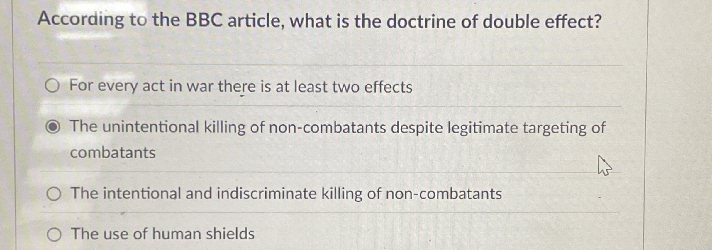 Solved According to the BBC article, what is the doctrine of | Chegg.com