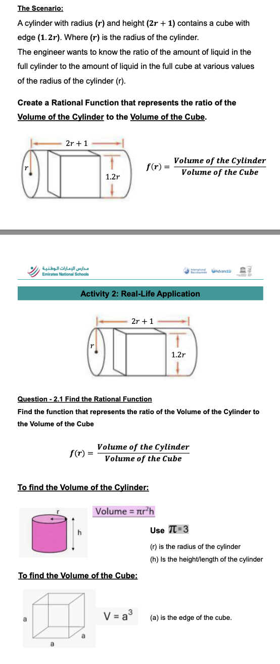 Solved Activity 2: Real-Life ApplicationQuestion - 2.1 ﻿Find | Chegg.com