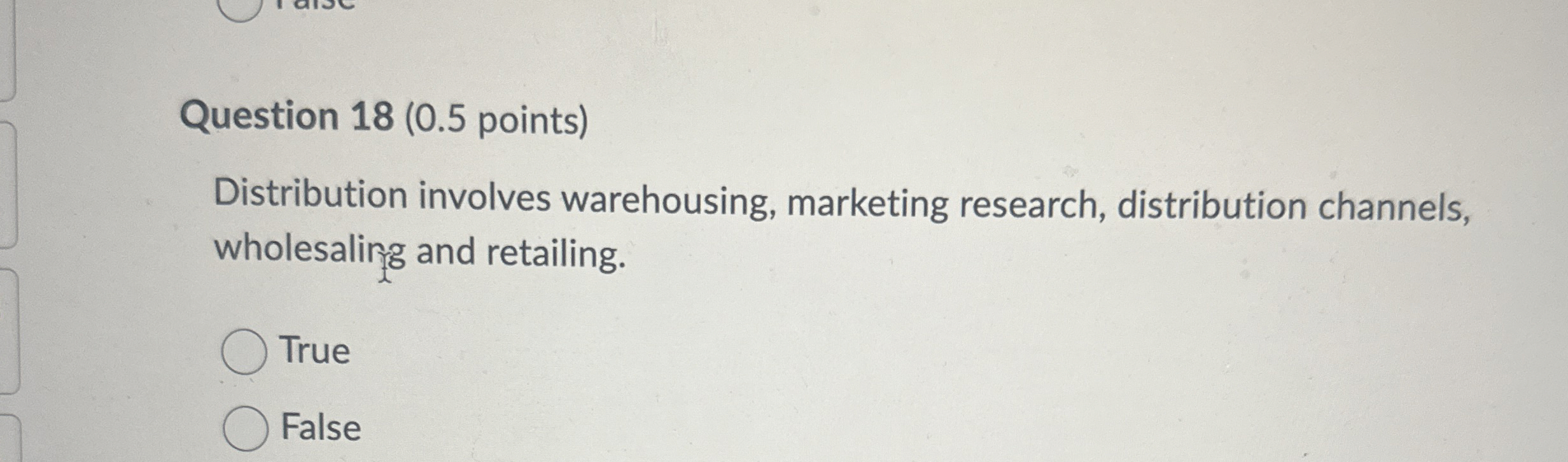 Solved Question 18 (0.5 ﻿points)Distribution involves | Chegg.com