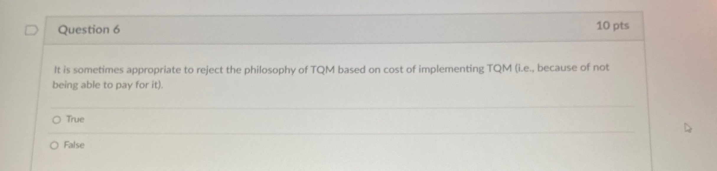 Solved Question 610 ﻿ptsIt is sometimes appropriate to | Chegg.com