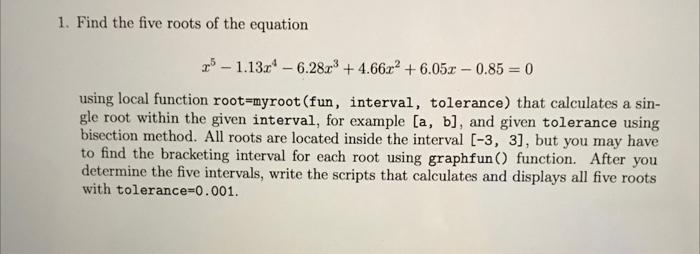 Solved MATLAB, The script must contains 2 local functions, | Chegg.com