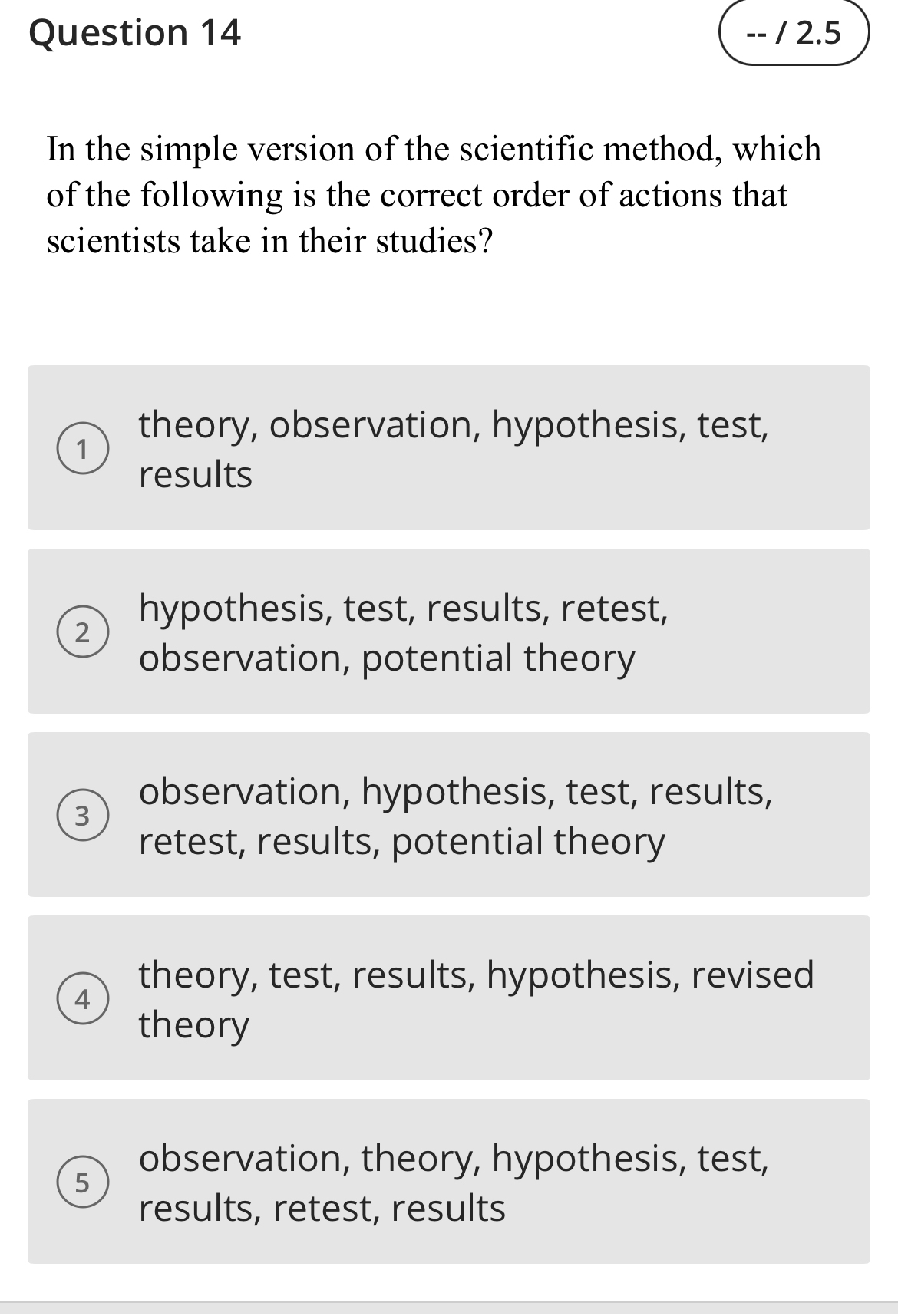 Solved Question 14--2.5In the simple version of the | Chegg.com