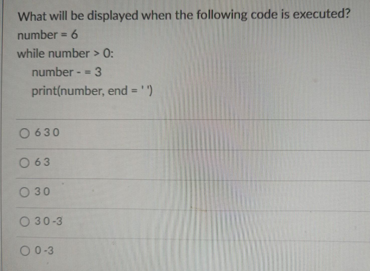 Solved What will be displayed when the following code is | Chegg.com