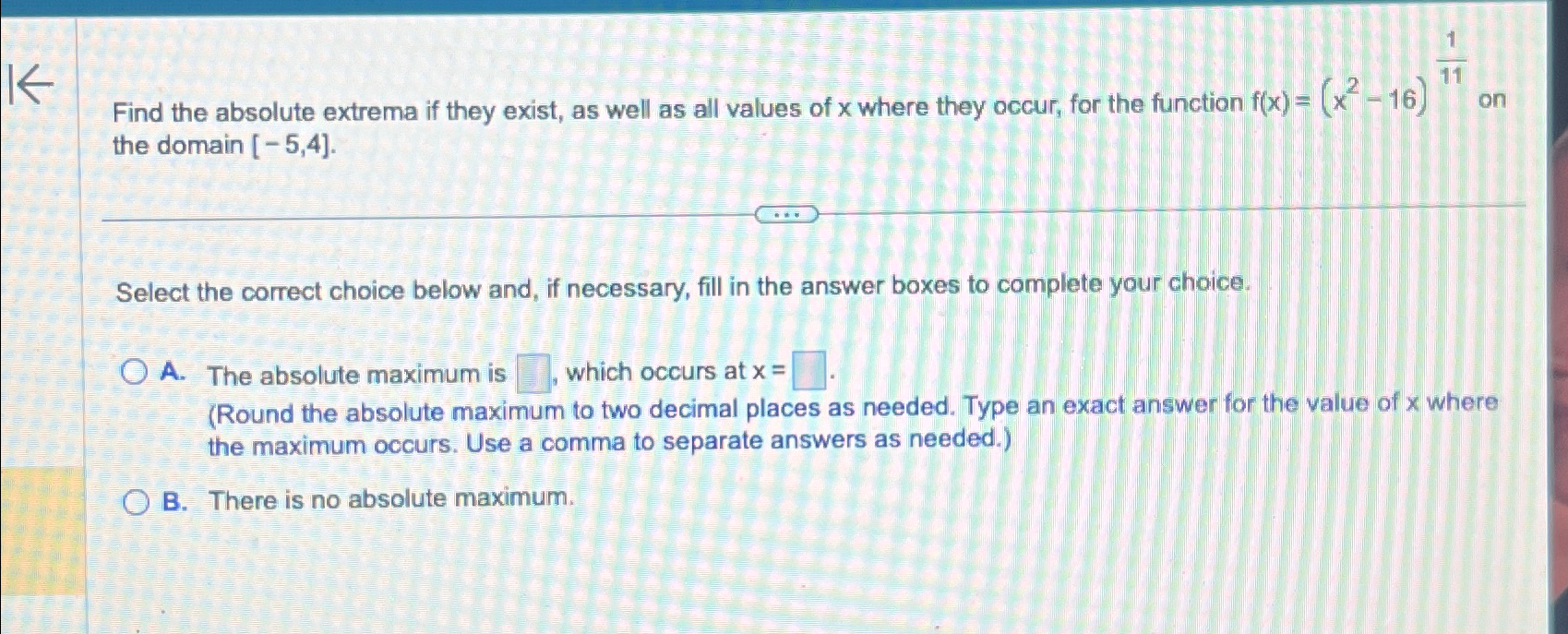 Solved Find maximim and minimum | Chegg.com