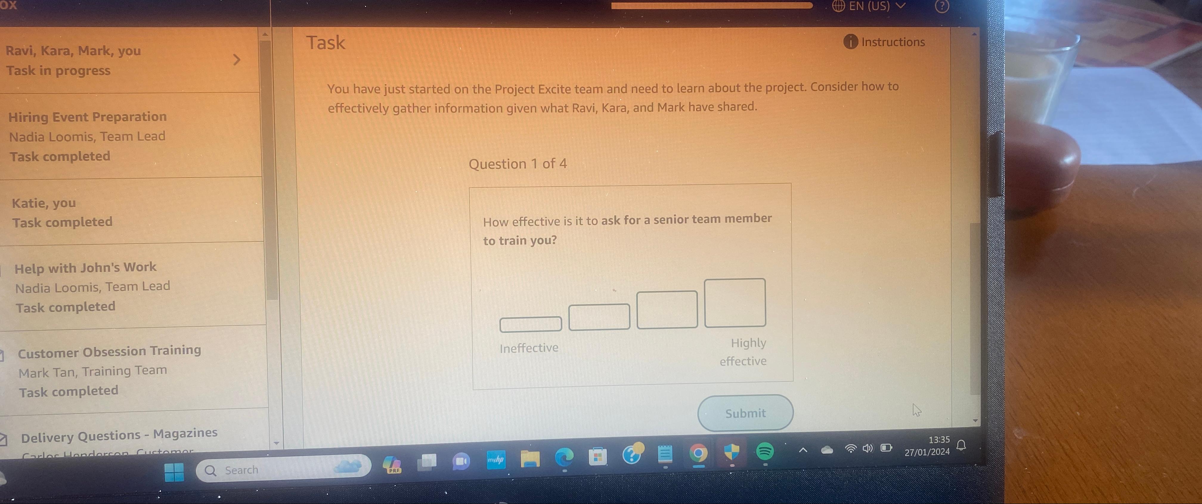 Solved Ravi, Kara, Mark, youTaskInstructionsTask in | Chegg.com